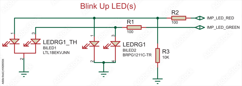 Schematic diagram of electronic device. Vector drawing electrical ...