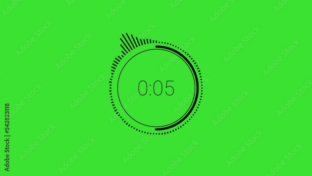 Audio Spectrum Circular Or Radial With 10 Seconds Countdown Or Timer In