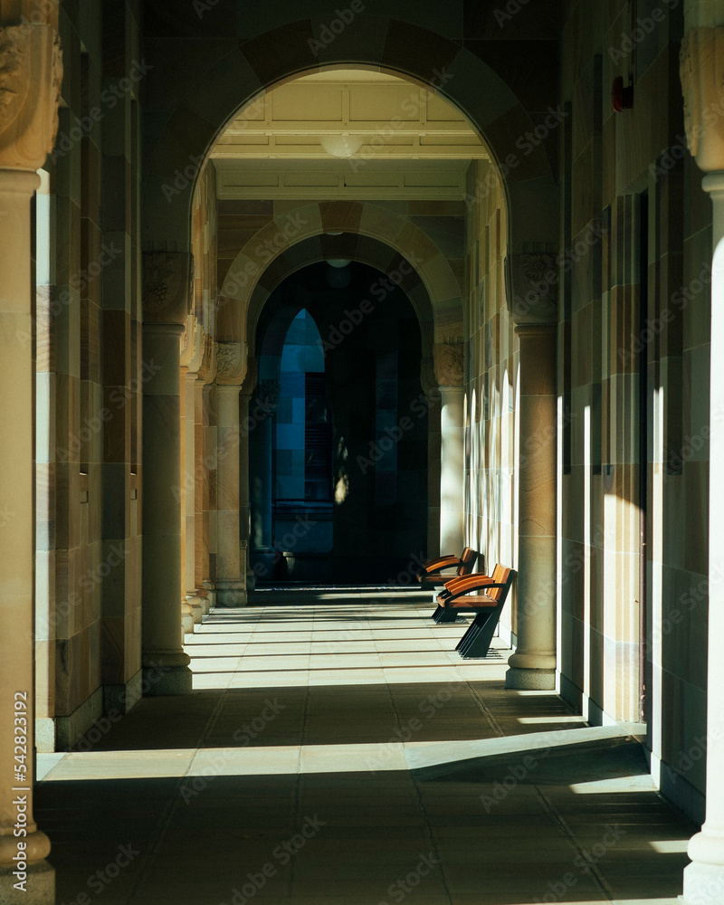 corridor of university building Stock-Foto | Adobe Stock