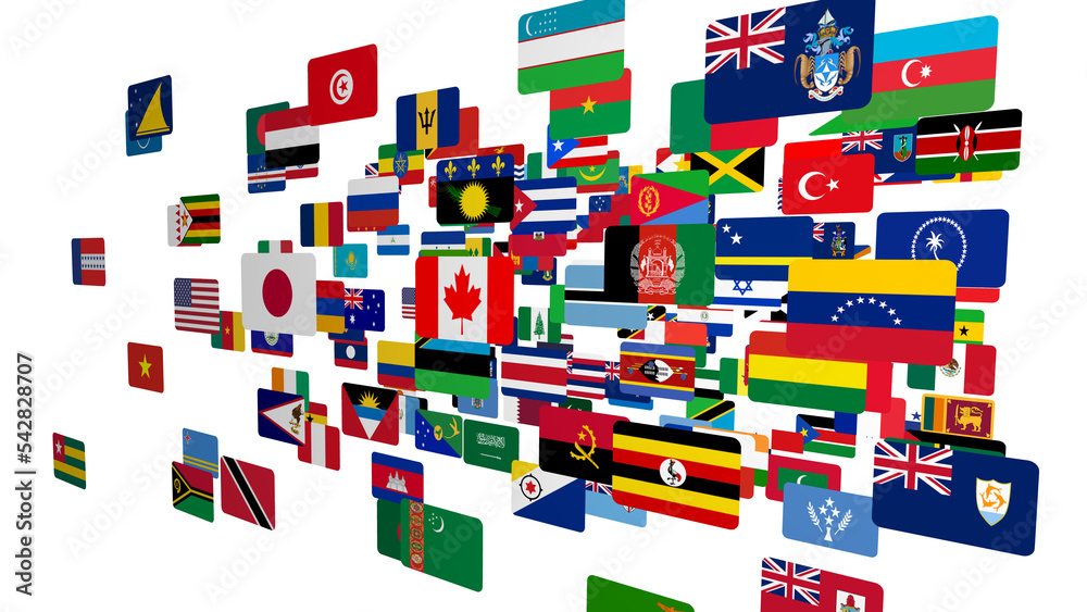 national_flags_random_3.png,【PNG】randomly arranged national flags Stock ...