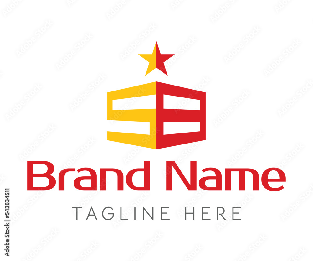 Initial letter SB logo vector design template. SB or BS letter with ...