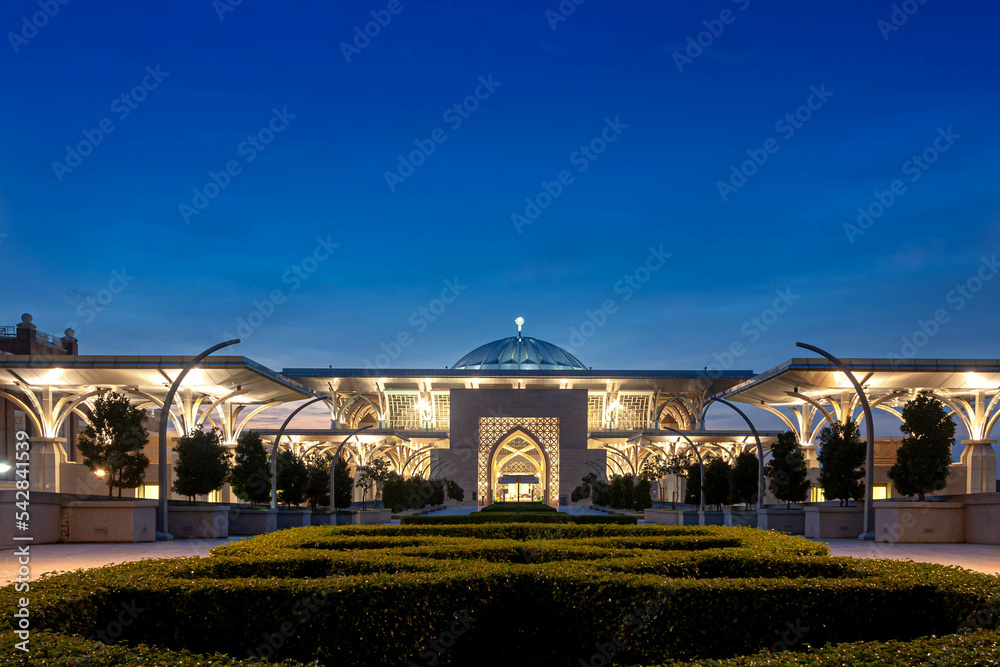 Blue Hours view at Masjid Besi ( Iron Mosque) or Masjid Tuanku Mizan ...