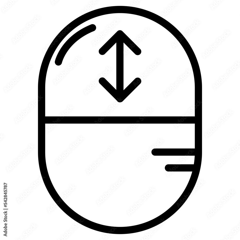 mouse scrolling icon Stock-Vektorgrafik | Adobe Stock