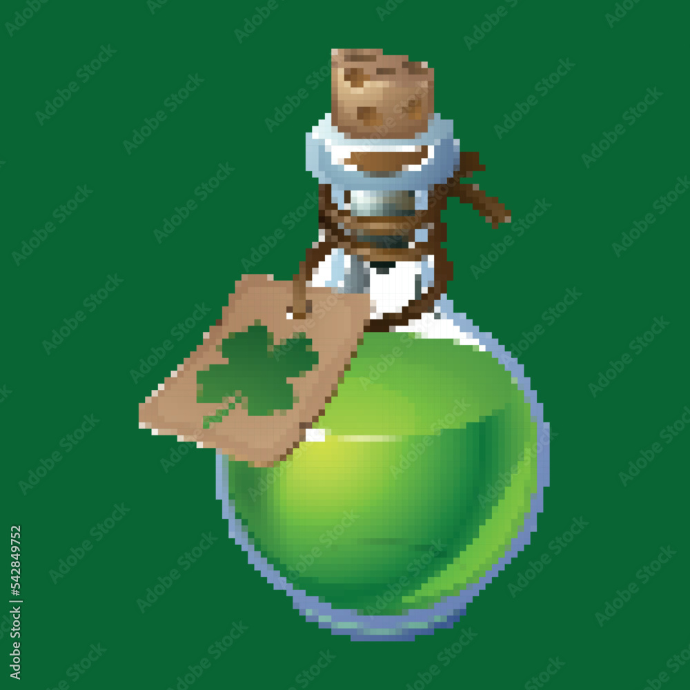potion pixel art retro design Stock Vector | Adobe Stock