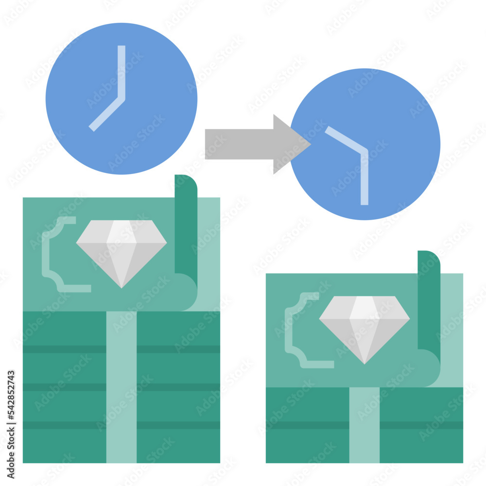 time value icon Stock Vector | Adobe Stock