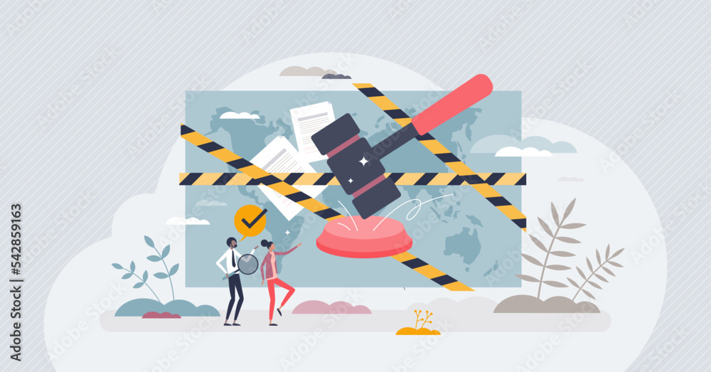 Sanctions and economic or political export prohibition tiny person ...