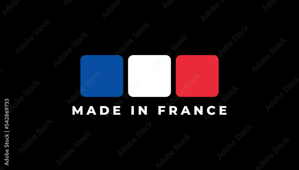 Made In France Logo Vector or Made In France Label Vector. Simple ...