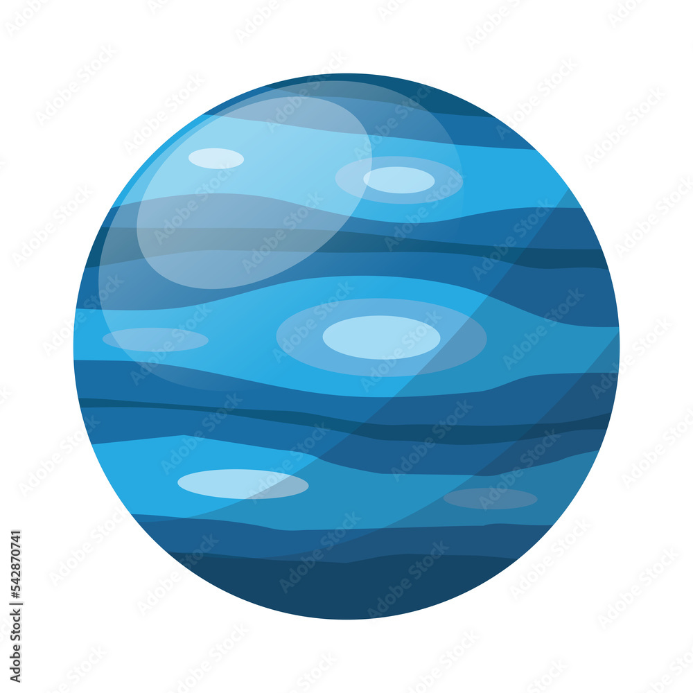 Neptune Solar System Planets Planet Isolated Stock Illustration Adobe Stock