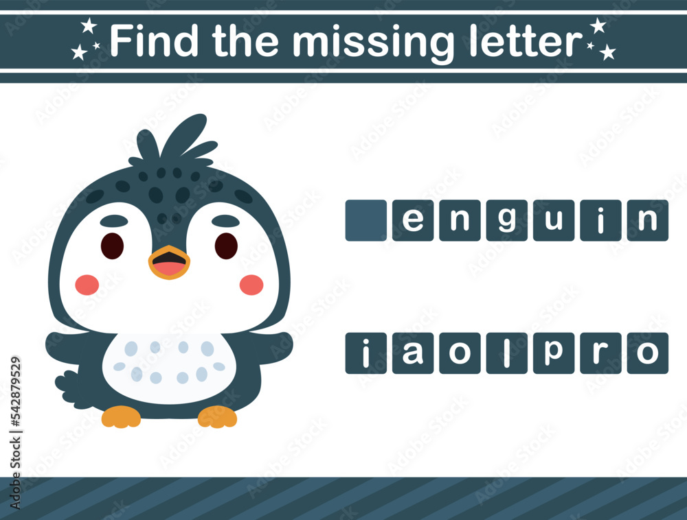 Find the missing letter of animal suitable for preschool Educational ...