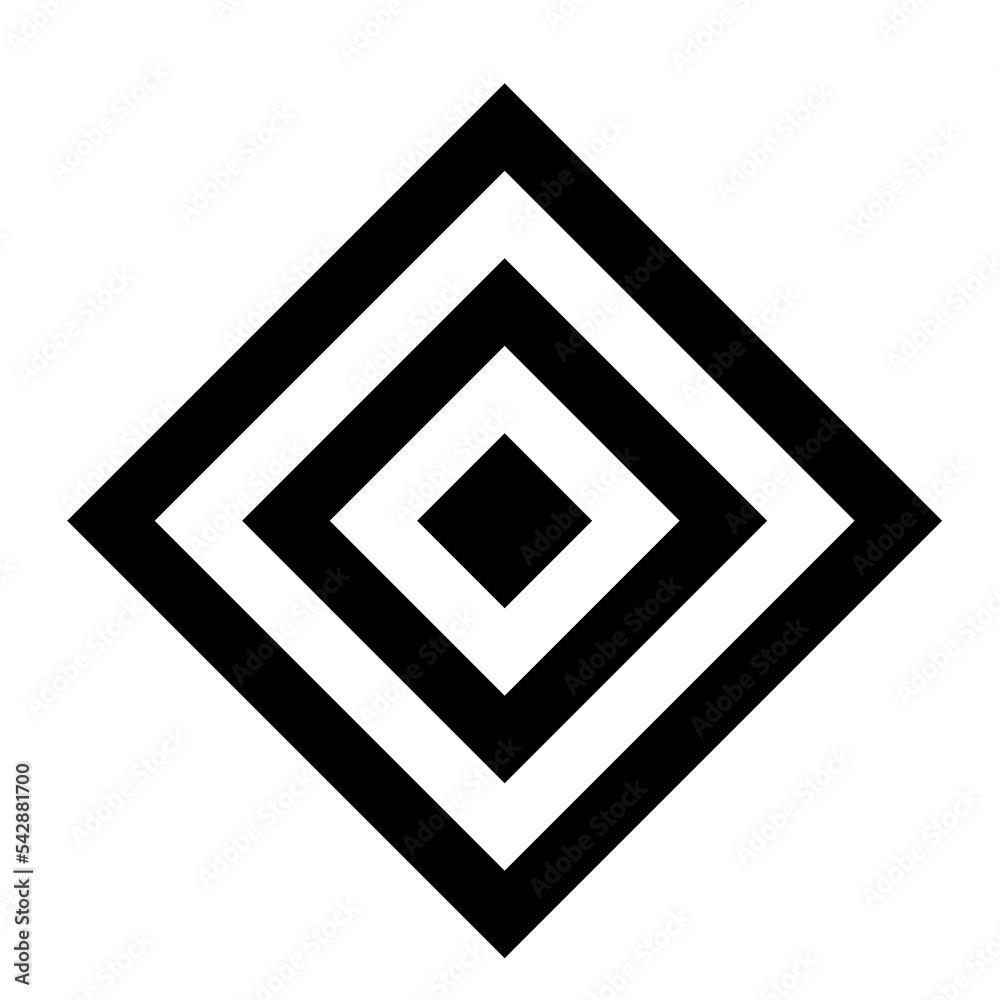 Black filled diagonal square shapes, graphic element. Isolated png ...