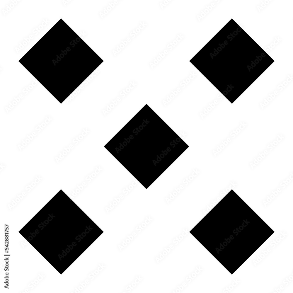 Black filled diagonal square shapes, graphic element. Isolated png ...