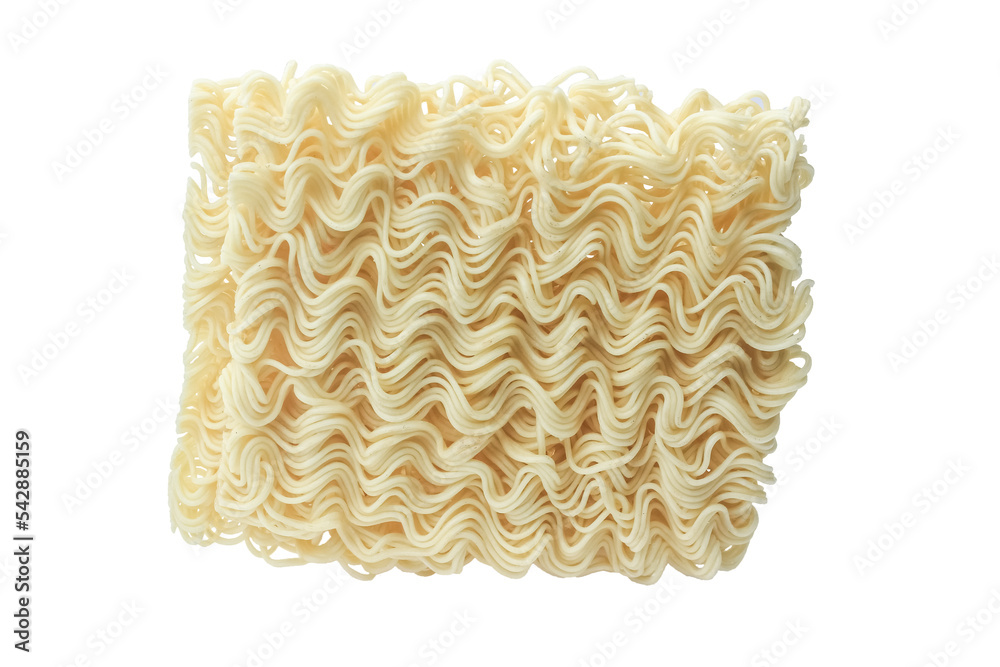 Instant noodle isolated on transparent background, closeup shoot, top ...