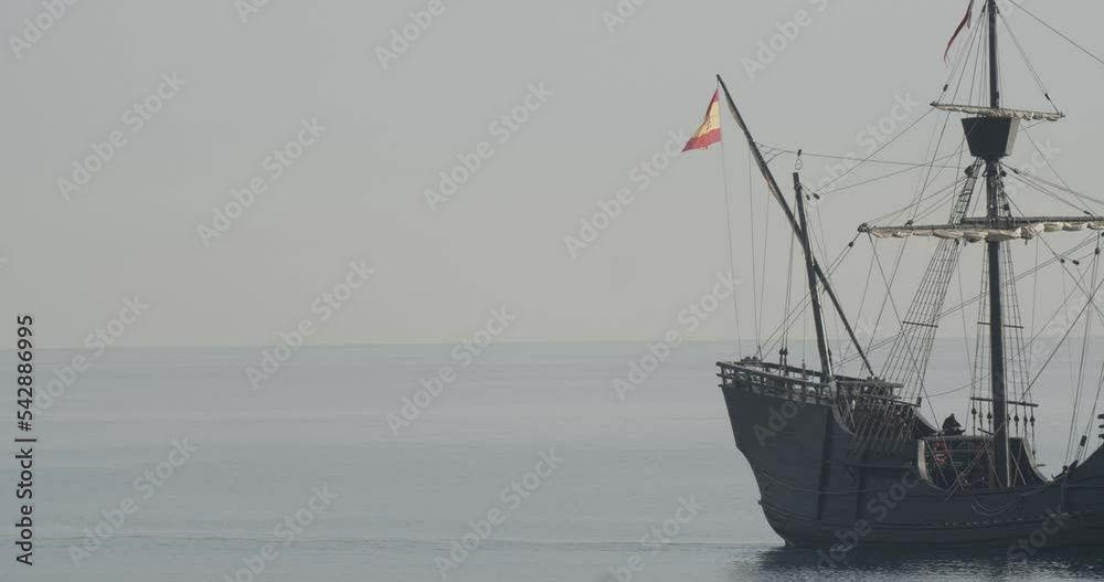 Ferdinand Magellan Nao Victoria carrack boat replica sails in the ...