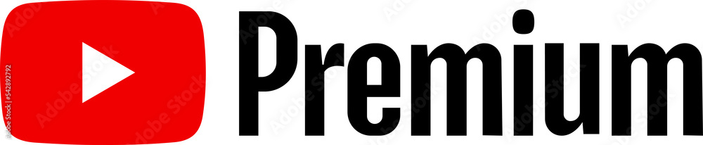 YouTube Premium logo on transparent background. Editorial use only. PNG ...