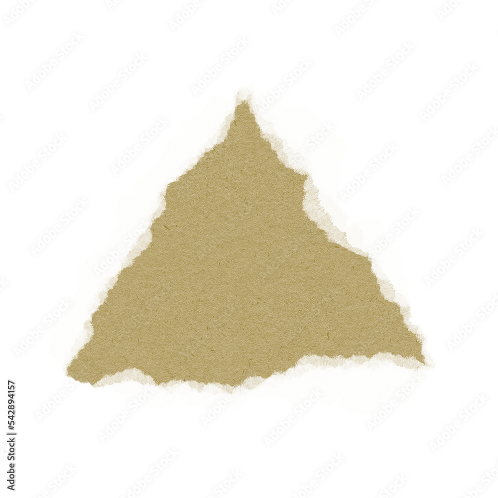 Torn paper design element with triangle geometrical shape with cut ...