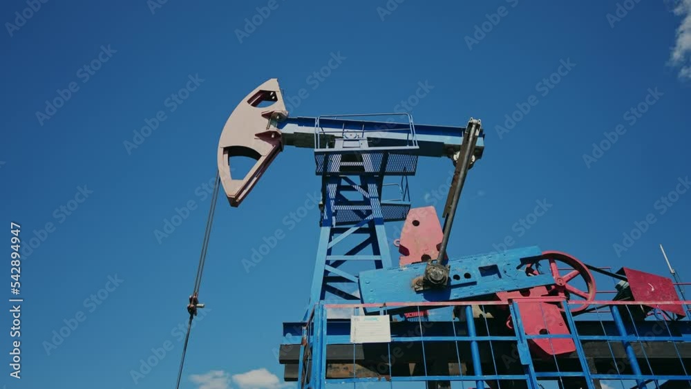 oil business. oil pump pumps out of the ground resource extraction ...