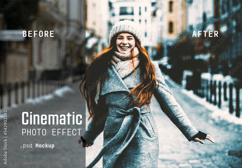 Before and After Photo Effect Stock Template | Adobe Stock