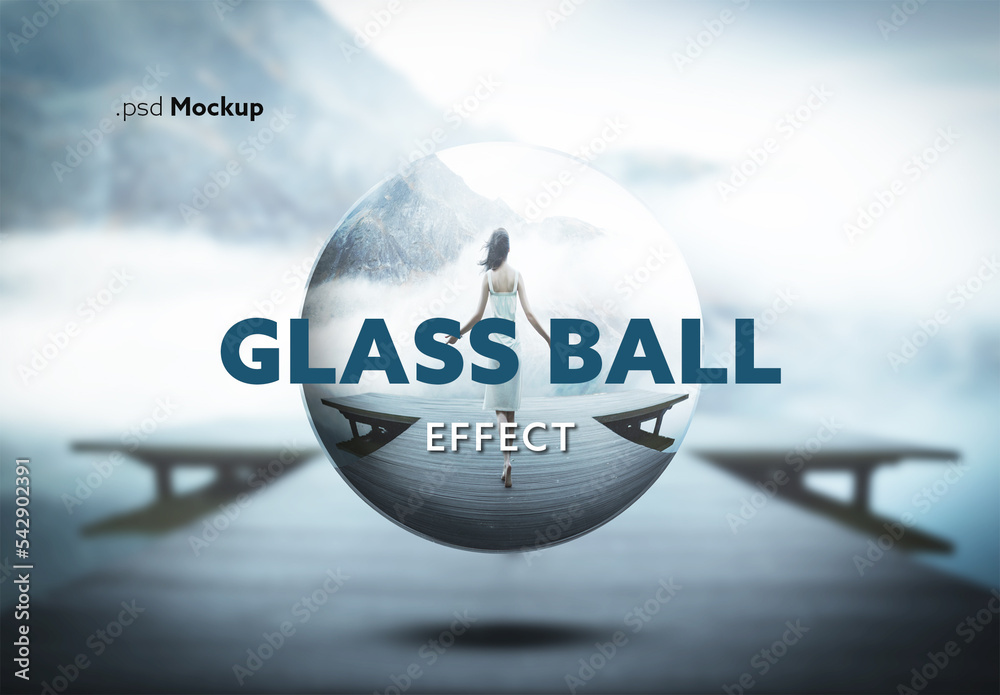 Glass Ball Effect Stock Template | Adobe Stock