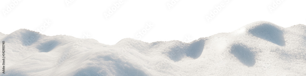 Snowy landscape isolated on png transparent background. winter ...