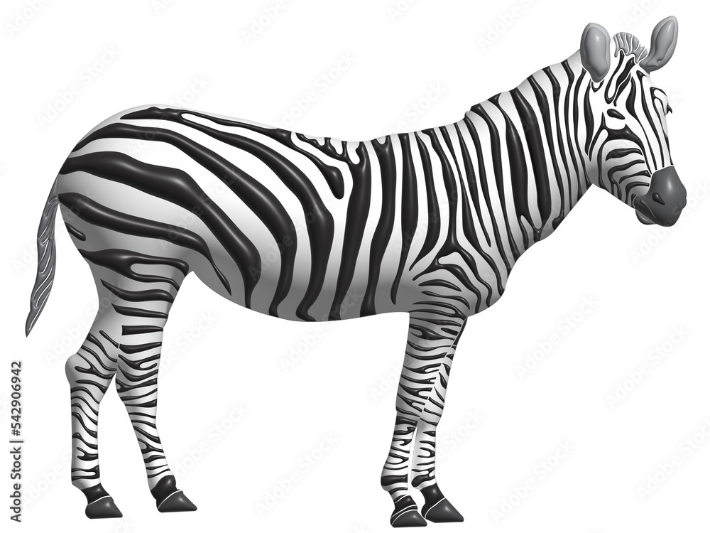 Zebra as a transparent background image. Stock Illustration | Adobe Stock