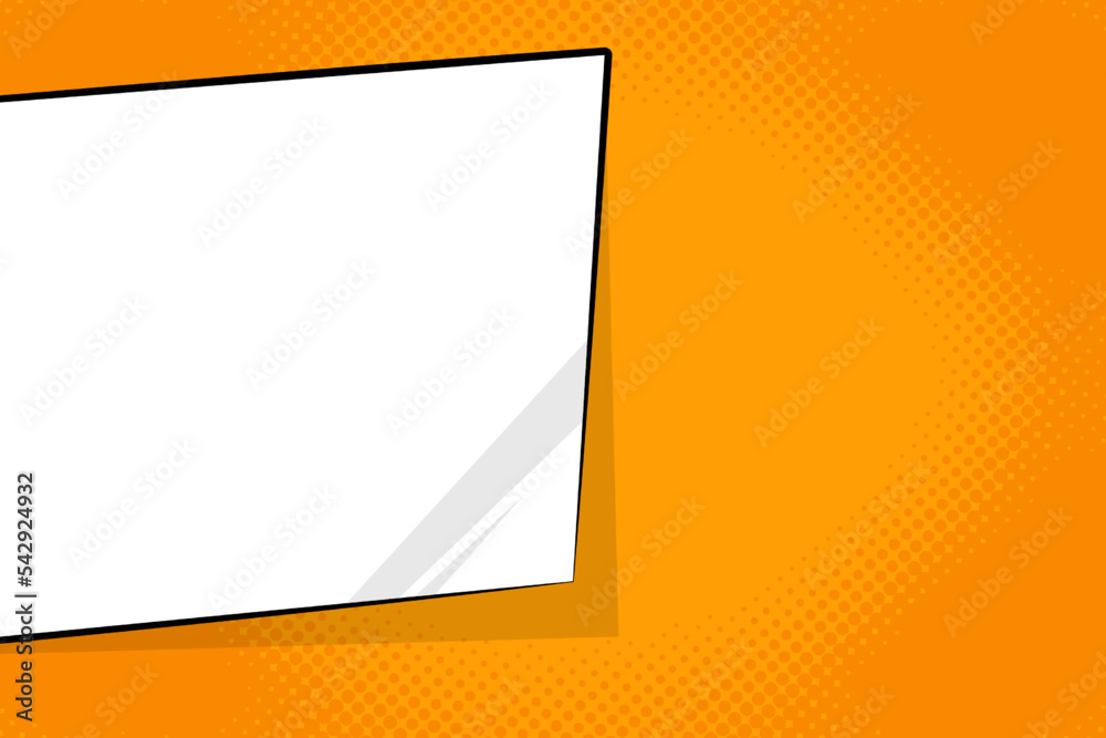 Empty comic frame background template Stock Vector | Adobe Stock