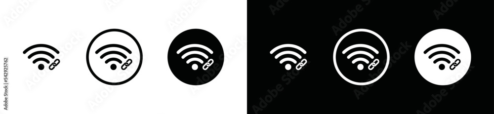 Wifi signal hotspot button icon vector. Wireless sign. Internet connection symbol illustration ...