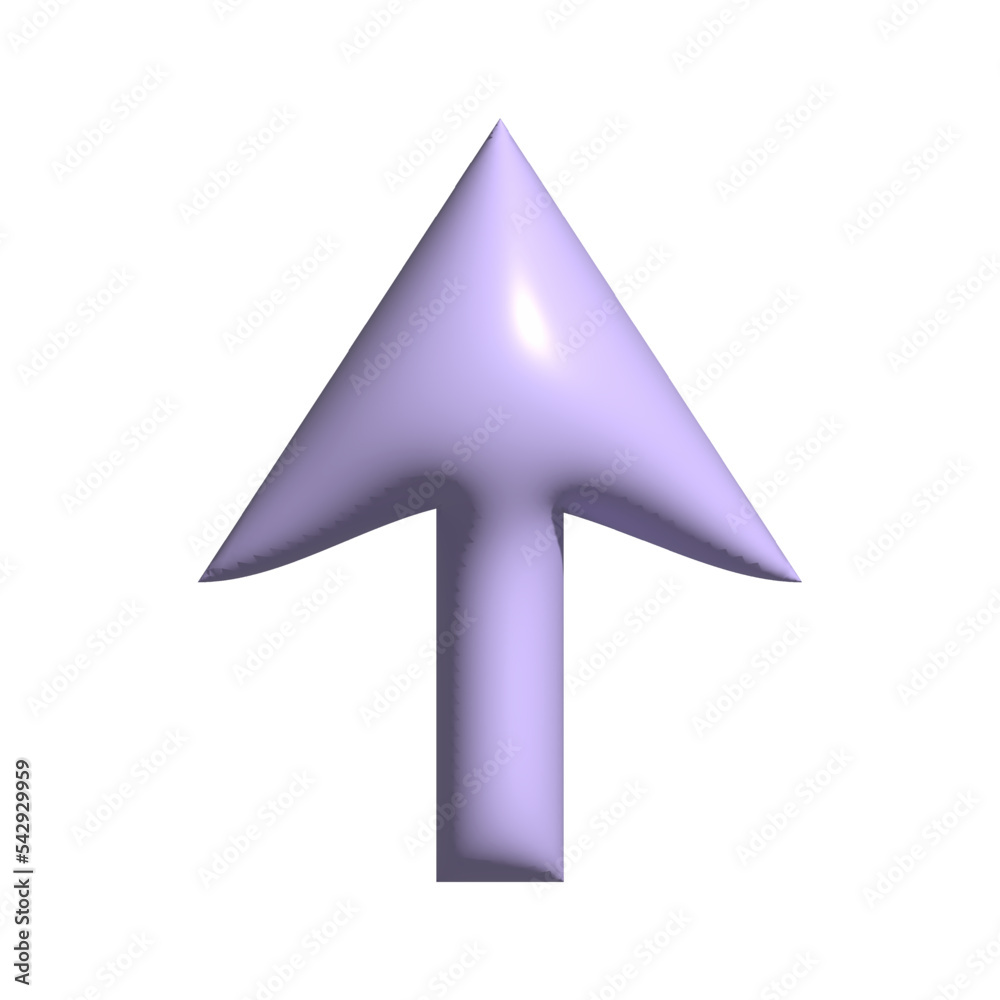 Arrow, traffic indicator, 3D guide, icon Stock Vector | Adobe Stock