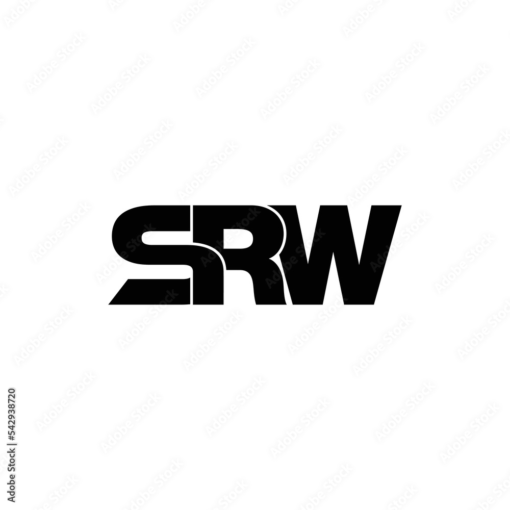 SRW letter monogram logo design vector Stock Vector | Adobe Stock