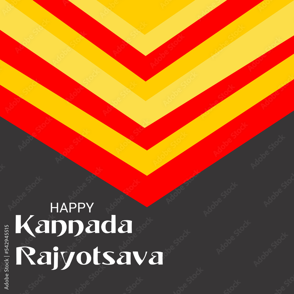 Vector illustration of a Background for Karnataka Formation Day ...