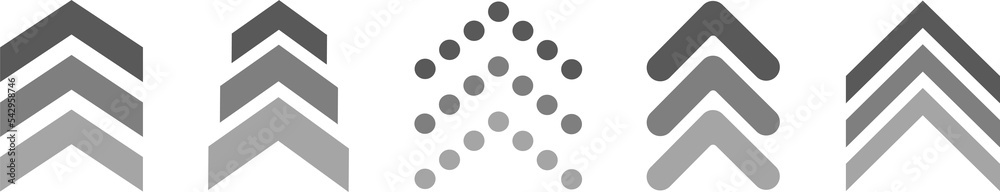 Arrow up for social media stories, design blogger, scroll pictogram ...