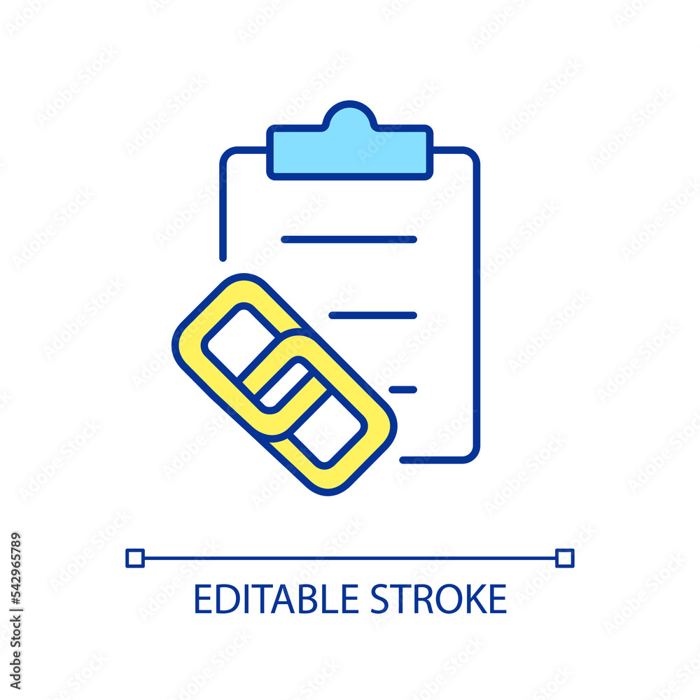 Making notes RGB color icon. Building association connections. Create ...