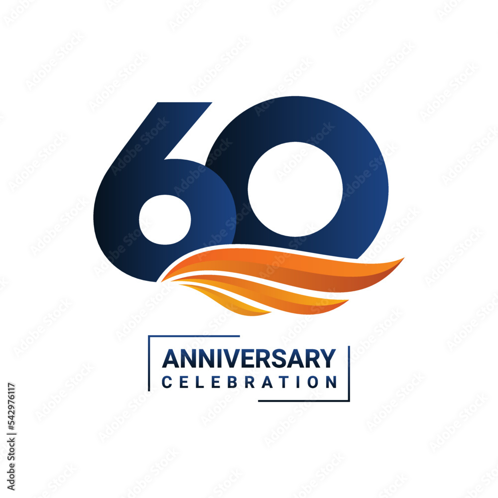 60th Anniversary Logo Perfect logo design for anniversary celebration ...