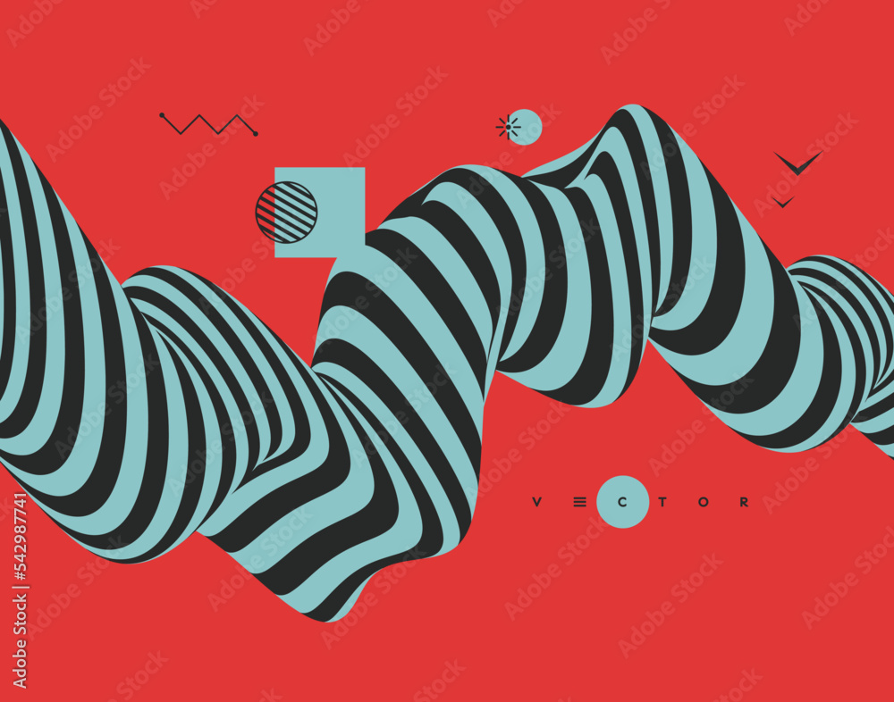 Background with optical illusion. Pattern can be used as a template for ...