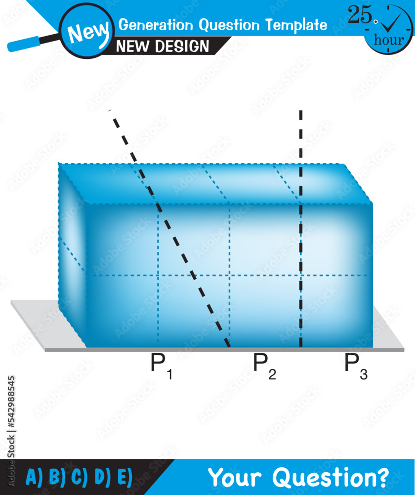 Physics, pressure of solids, Different solid pressure examples, next ...