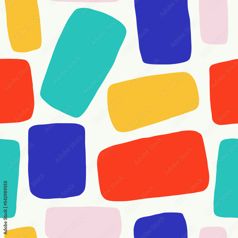 Abstract seamless texture with different rectangles. Vector geometrical ...