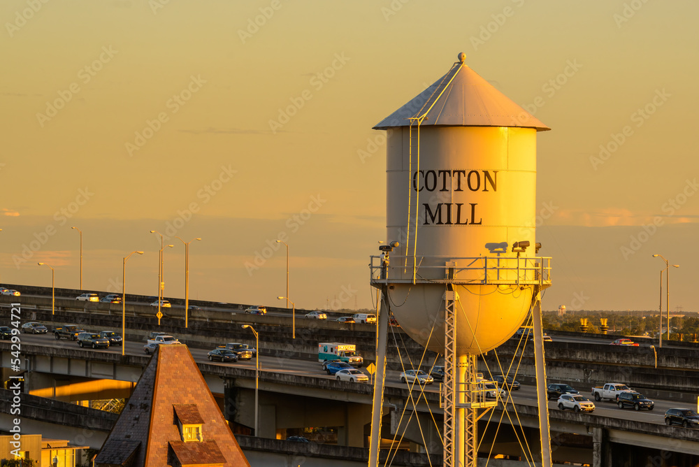 The Cotton Mill Water Tower for the Cotton Mill Apartment Building ...