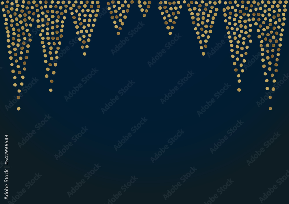 Gold Shine Happy Vector Black Background. Modern Stock Vector | Adobe Stock