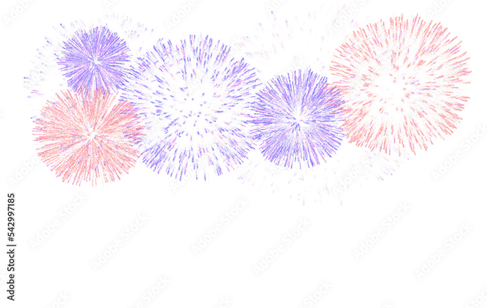 Fireworks celebration, Alpha channel ready, isolated transparent ...