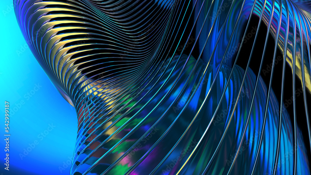 Abstract high-tech background with wavy multistructural surface Stock ...