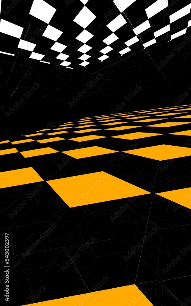 grid built structure futuristic space city in 3d structural view with ...