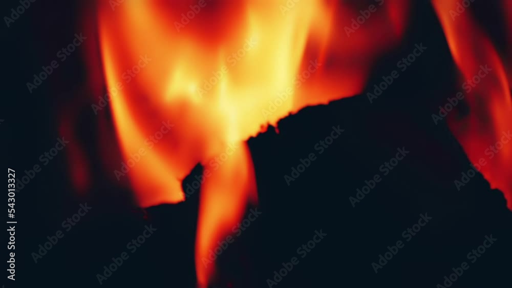 Flame of fire. slow motion. Stock Video | Adobe Stock