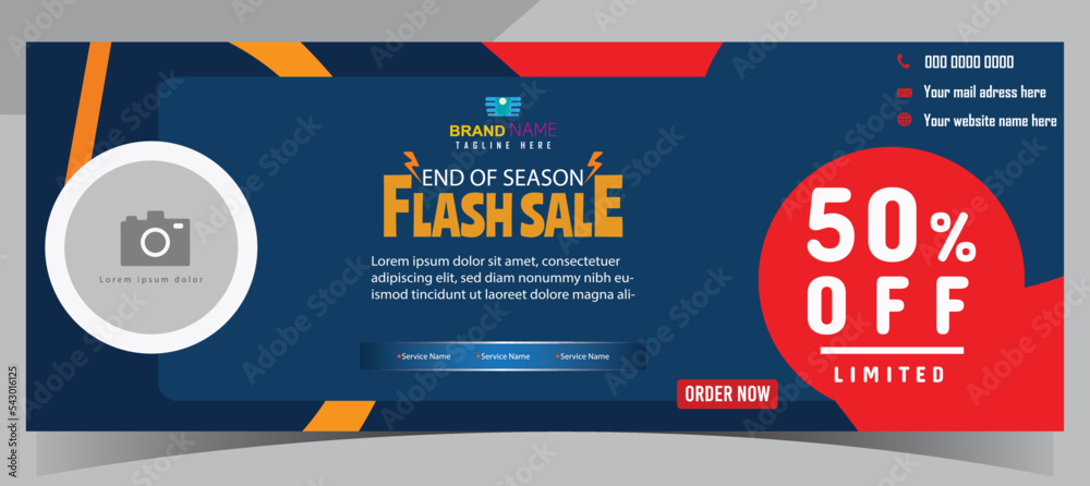 Digital marketing facebook cover page design, corporate business ...