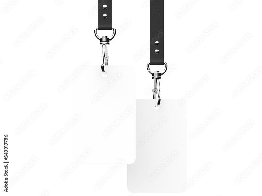 ID Card isolated screen on empty background for mockup Stock Photo ...