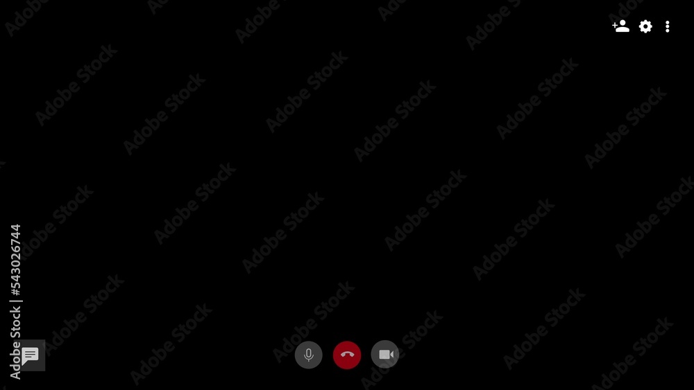 Screen display of a hangouts template on a black background. Perfect ...