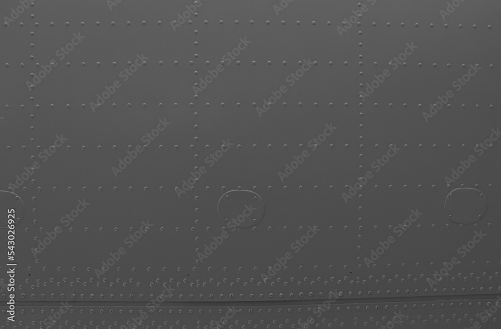 Aircraft metal plating texture with rivets Stock Photo | Adobe Stock