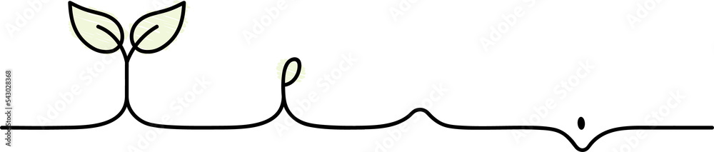 planting steps, simple gardening illustration, line art, design element ...