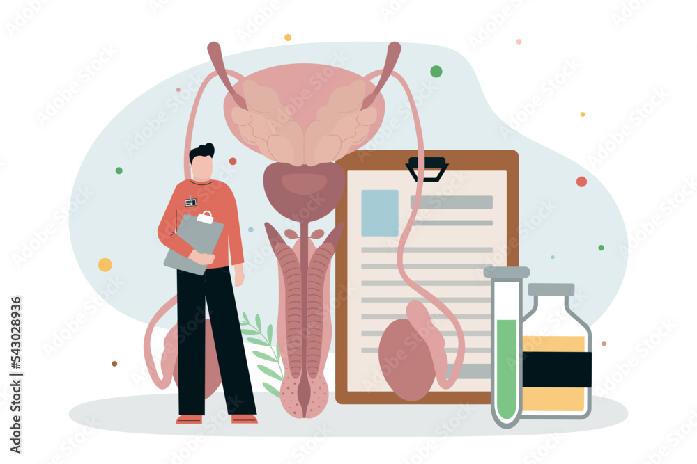 Doctor Examine Penis Man Conduct Examination Of Male Genital Organs