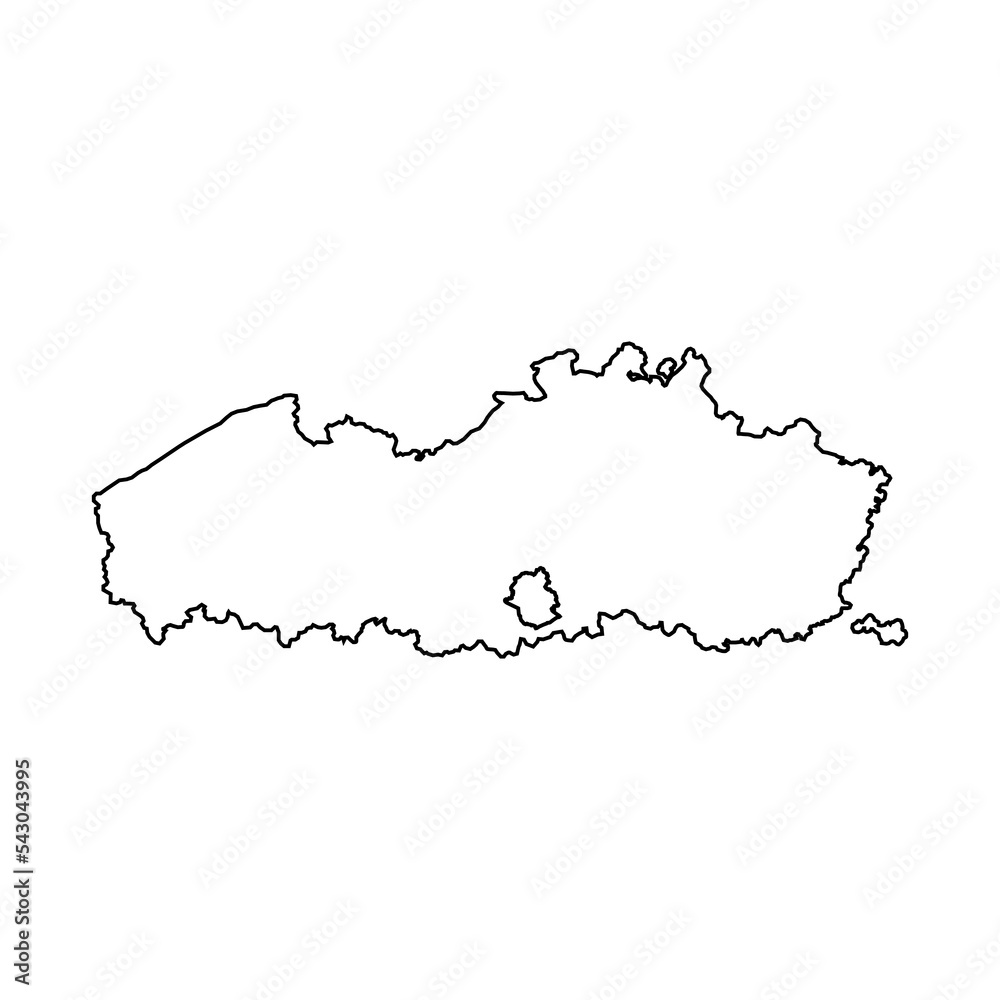 Flanders region map, Belgium. Vector illustration. Stock Vector | Adobe ...