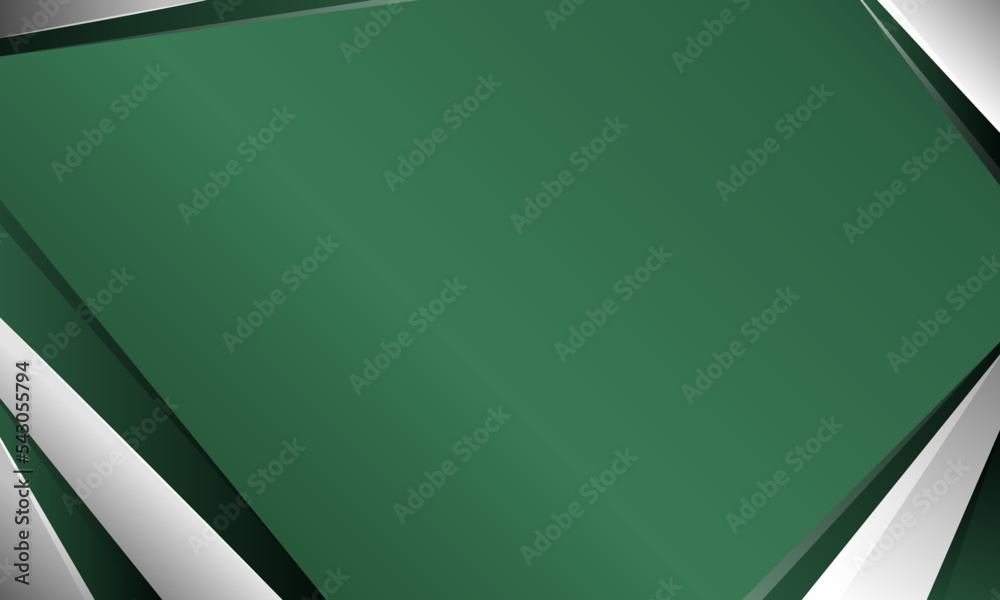 Elegant background, silver green metallic Stock Vector | Adobe Stock