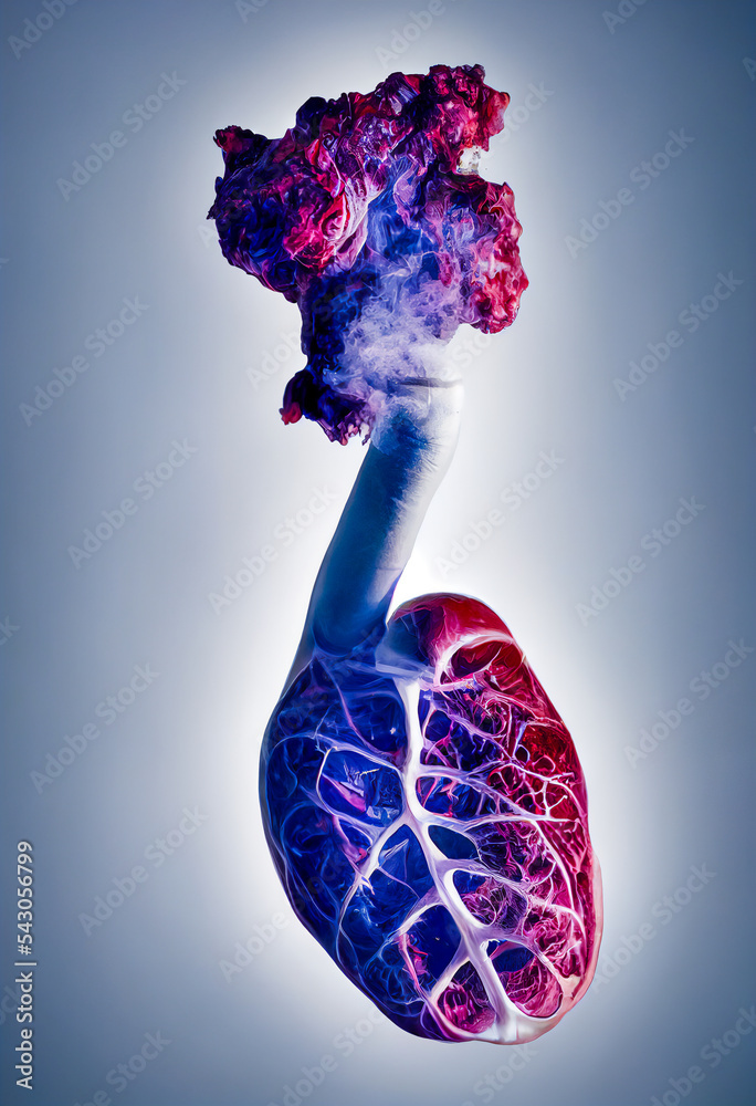 This powerful poster is for the fight against smoking. Smoking kills ...